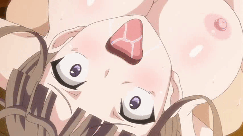 1girl Ahegao Animated Animated Bangs Bdsm Black Legwear Blunt Bangs