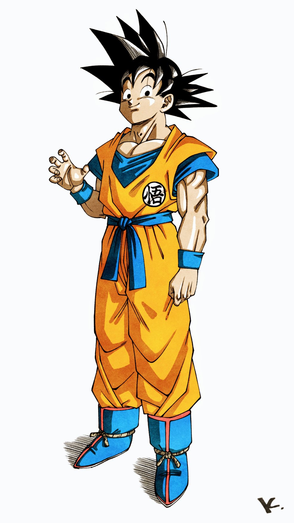 kakeru (dbskakeru), son goku, dragon ball, dragonball z, highres, 1boy ...