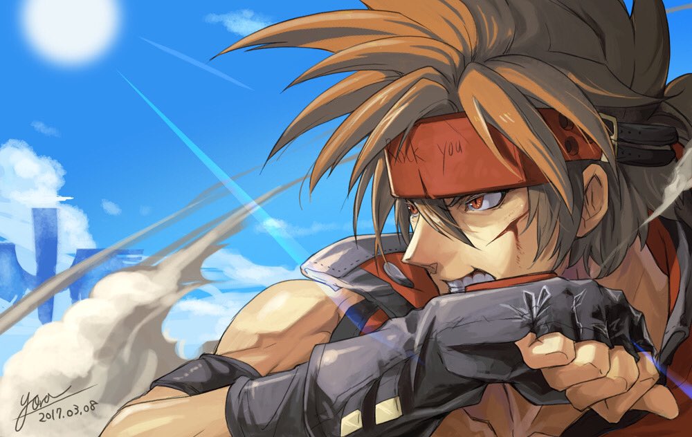 yora, sol badguy, guilty gear, guilty gear xrd, 1boy, black gloves ...