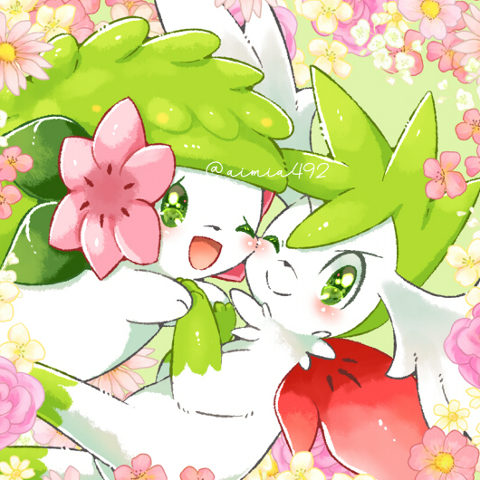 aimi (aimia492), shaymin, shaymin (land), shaymin (sky), creatures (company), game freak ...