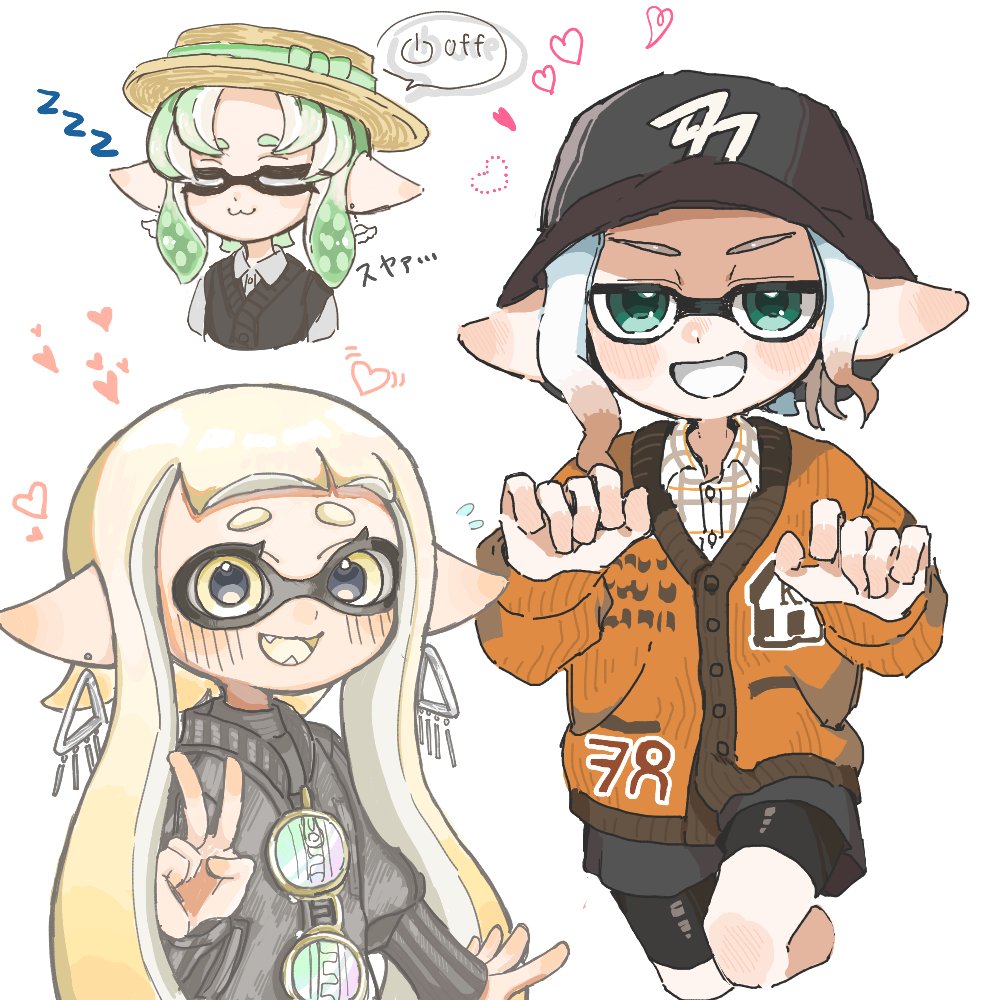 inkling girl, inkling player character, nintendo, splatoon (series ...