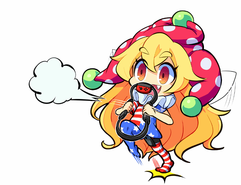 Ranka Tonbo Clownpiece Ring Fit Adventure Touhou Animated Animated Looping Animation