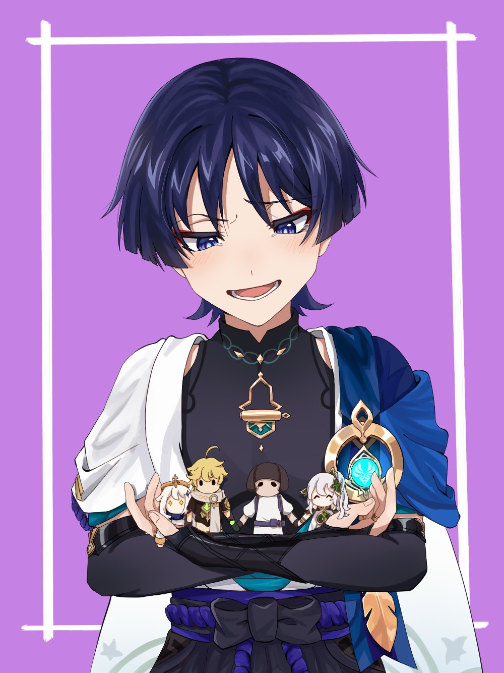 aether (genshin impact), nahida (genshin impact), paimon (genshin ...