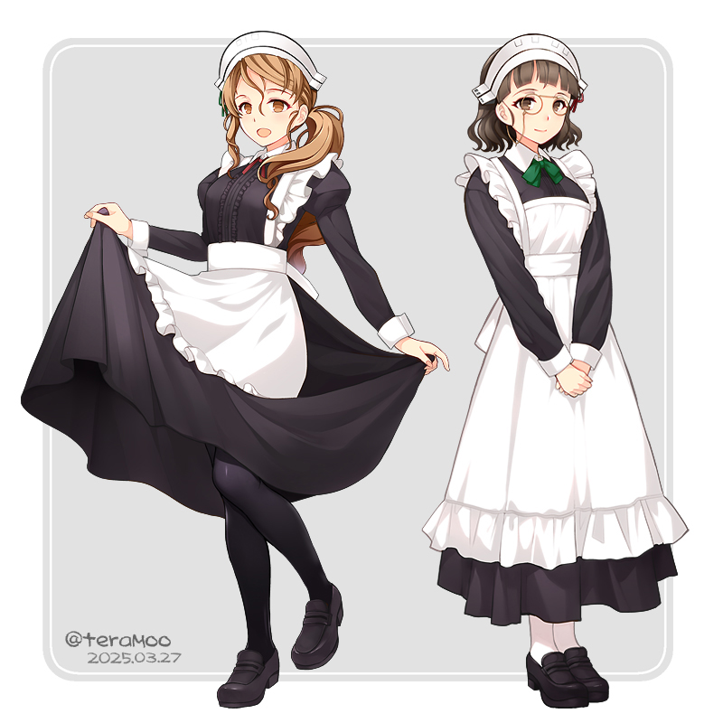 teramoto kaoru, littorio (kancolle), roma (kancolle), kantai collection, 2girls, alternate ...