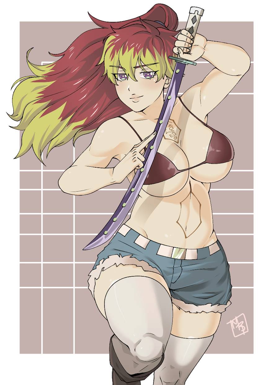 Kirigakure Shura Ao No Exorcist Highres 1girl Bikini Bikini Top
