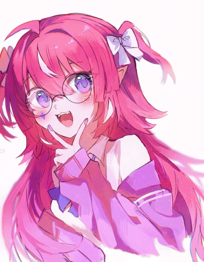 camila (vtuber), hair ribbon, jacket, long hair, long sleeves ...