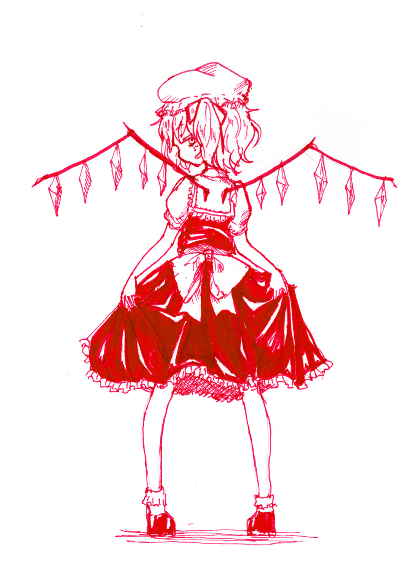 Sleepyowl Jobkung15 Flandre Scarlet Touhou Highres 1girl Back