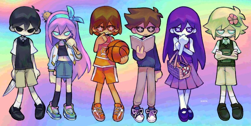kirvias (kirvia), aubrey (omori), basil (omori), hero (omori), kel ...