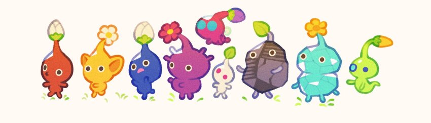 blue pikmin, glow pikmin, ice pikmin, purple pikmin, red pikmin, rock ...