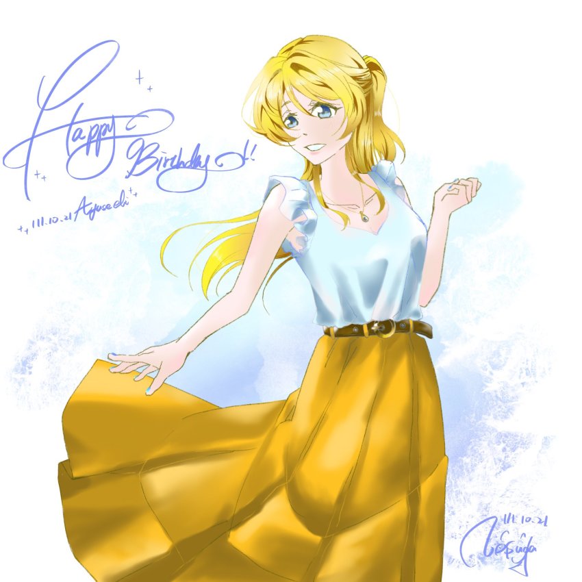 Ayase Eli Love Live Love Live School Idol Project Artist Request Highres 1girl Blonde