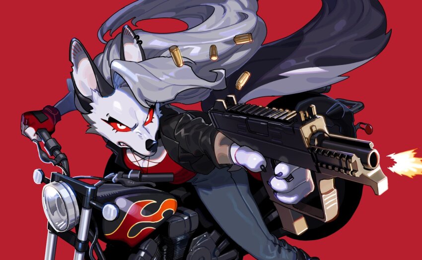 goatdraw, loona (helluva boss), helluva boss, weapon request, 1girl ...