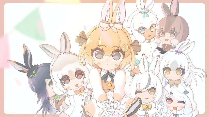 tsukuurufuru, arctic hare (kemono friends), european hare (kemono ...