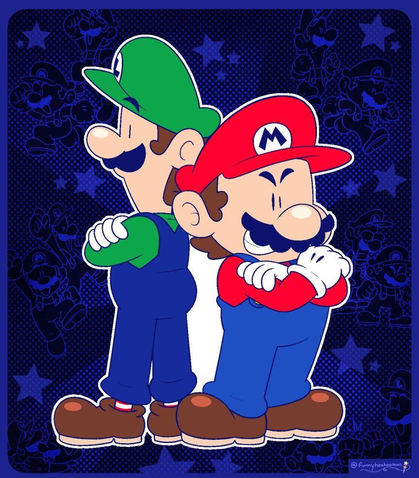 mayo (funnyhoohooman), luigi, mario, mario (series), nintendo, 2boys ...