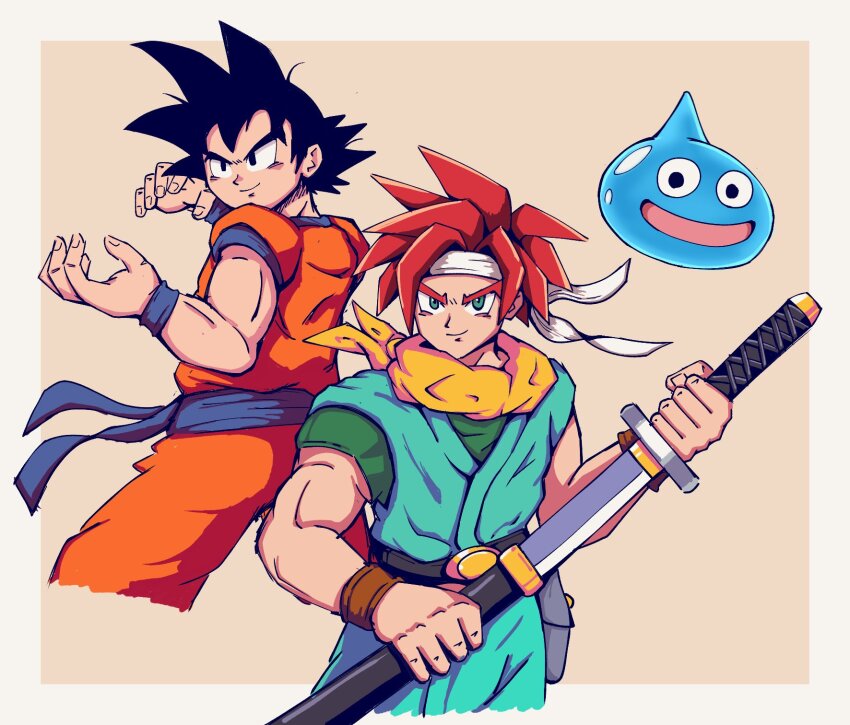 crono (chrono trigger), slime (dragon quest), son goku, chrono trigger ...