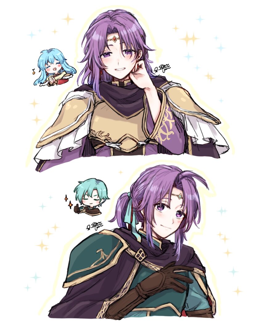 misato hao, eirika (fire emblem), ephraim (fire emblem), lyon (fire ...