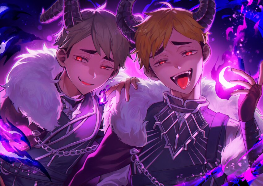 miya atsumu, miya osamu, haikyuu!!, absurdres, highres, 2boys, blonde ...