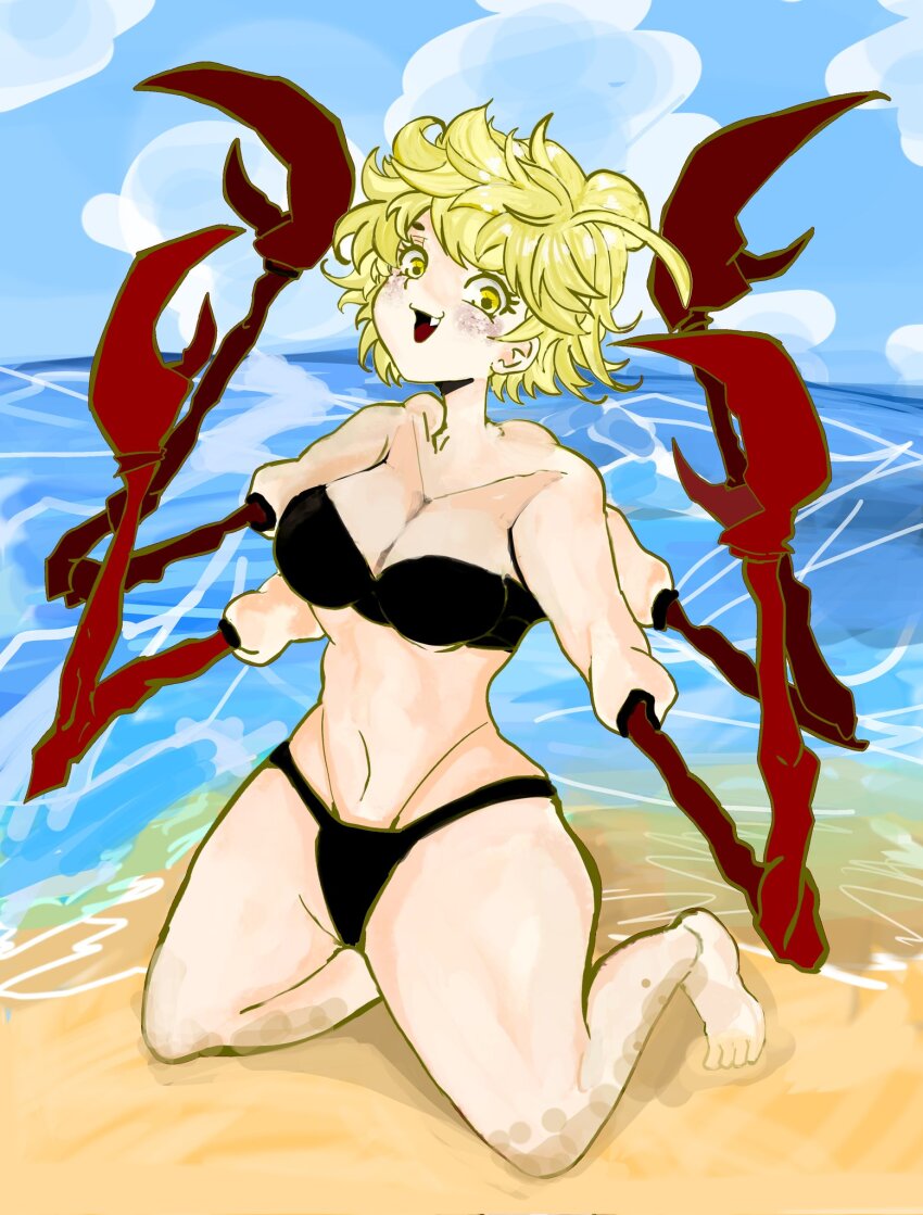 Azukisimesaba Cordie Cliffside Cliffside Commentary Highres 1girl 2024 D Arms Up