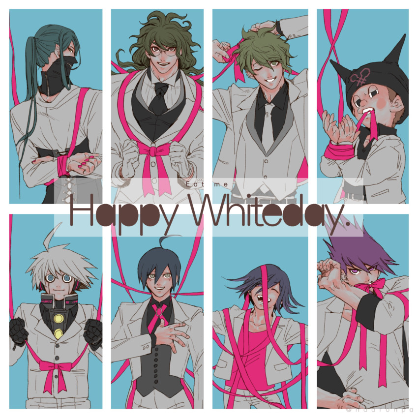 konakai, amami rantaro, gokuhara gonta, hoshi ryoma, k1-b0, momota kaito, oma kokichi, saihara ...