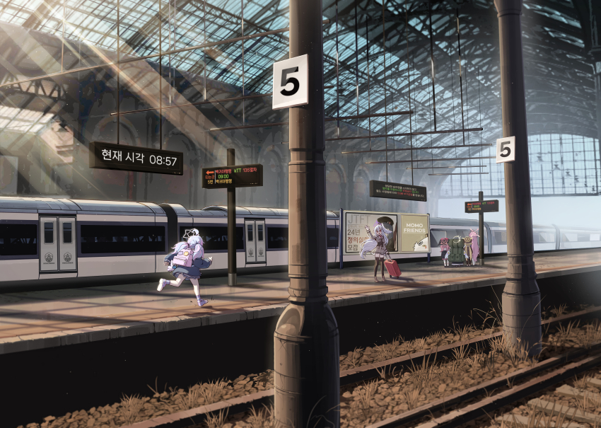 kokukyukeo, azusa (blue archive), hanako (blue archive), hifumi (blue ...