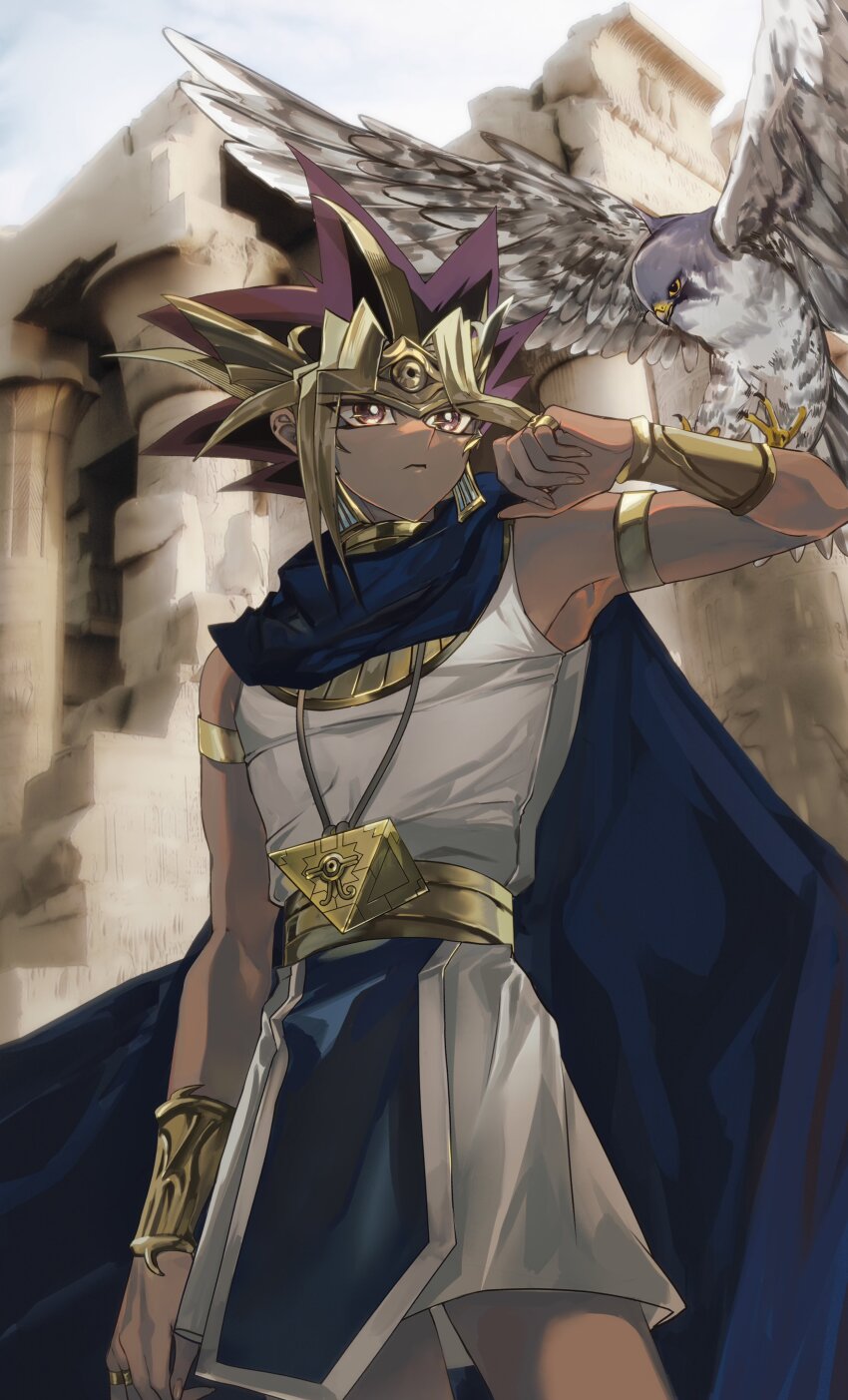 atem, yu-gi-oh!, yu-gi-oh! duel monsters, absurdres, highres, 1boy ...