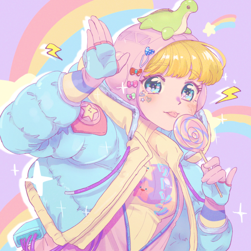 kogane mushi, kawaii voltage wattson, wattson (apex legends), apex legends, highres, 1girl ...