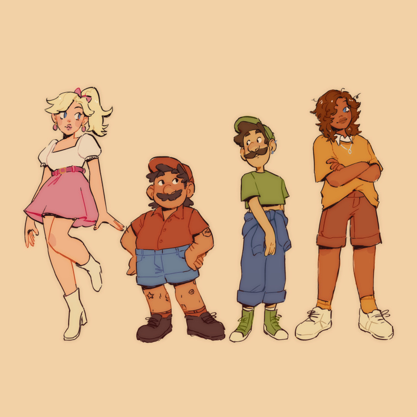 Luigi Mario Princess Daisy Princess Peach Mario Series Nintendo