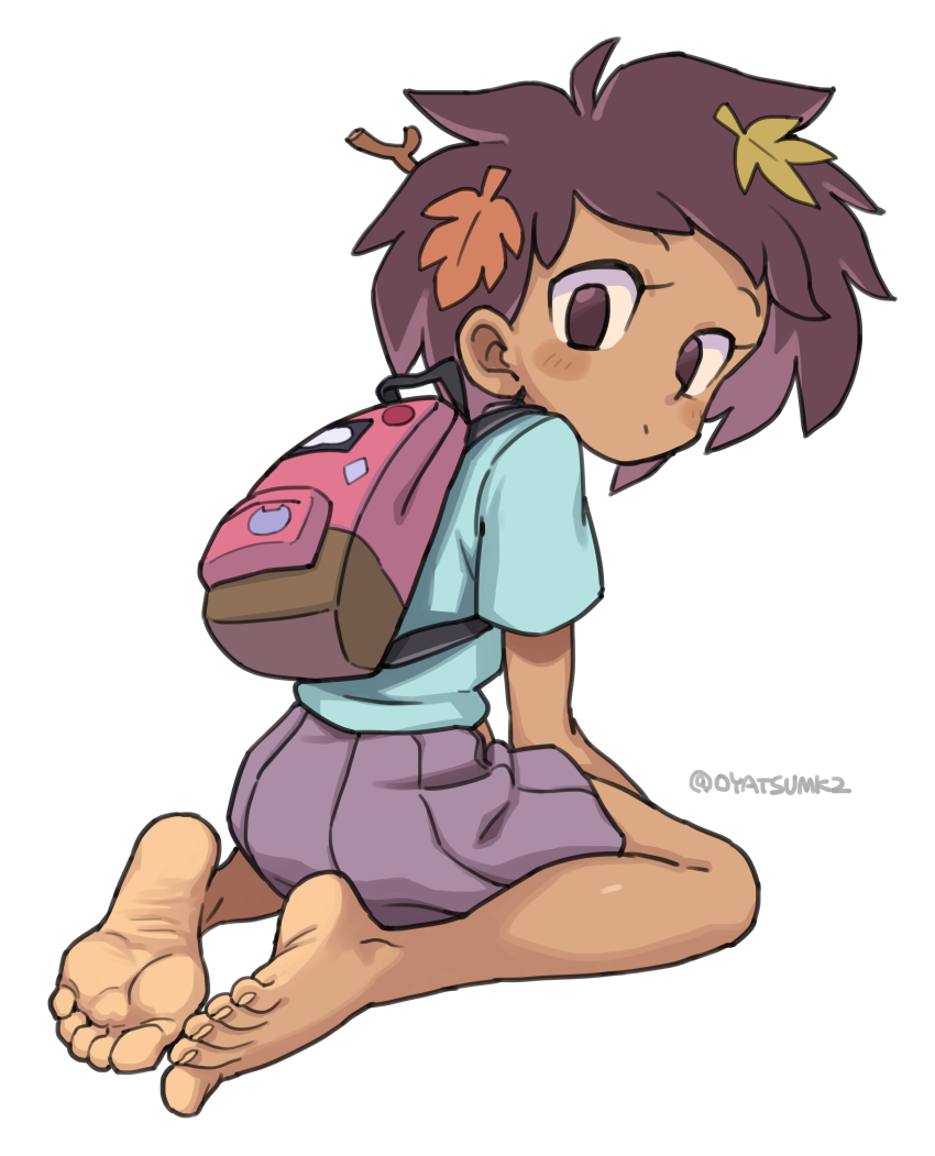Oyatsu Mk2 Anne Boonchuy Amphibia Absurdres Highres Artist Name Backpack Bag Bare Legs